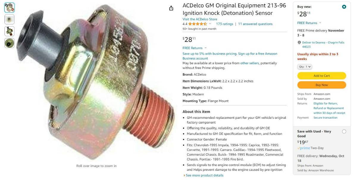 Knock Sensor Threads Leaking - Maintenance, Tech Info & Troubleshooting ...